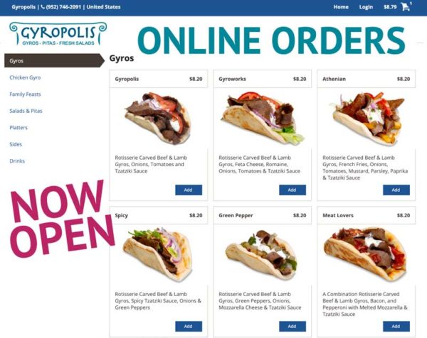 Order Online - Gyropolis Greek Cusine Bloomington MN | Award Winning Gyros